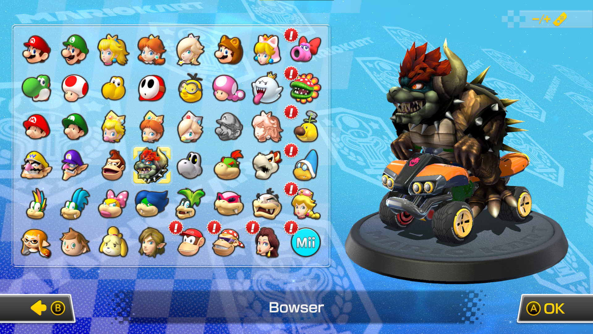 [Commission] Giga Bowser over Bowser Mod for Mario Kart 8 Deluxe | MK8D ...