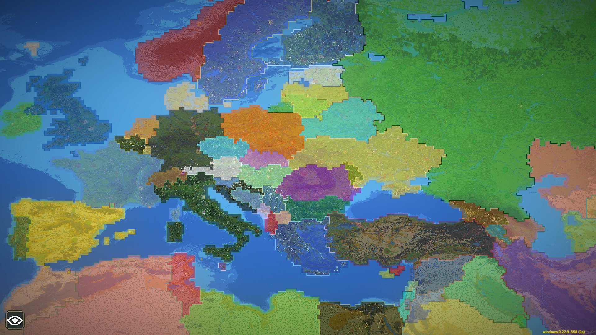 Europe with Countries but (More) Accurate 2.0 Mod for WorldBox | WorldBox Mods