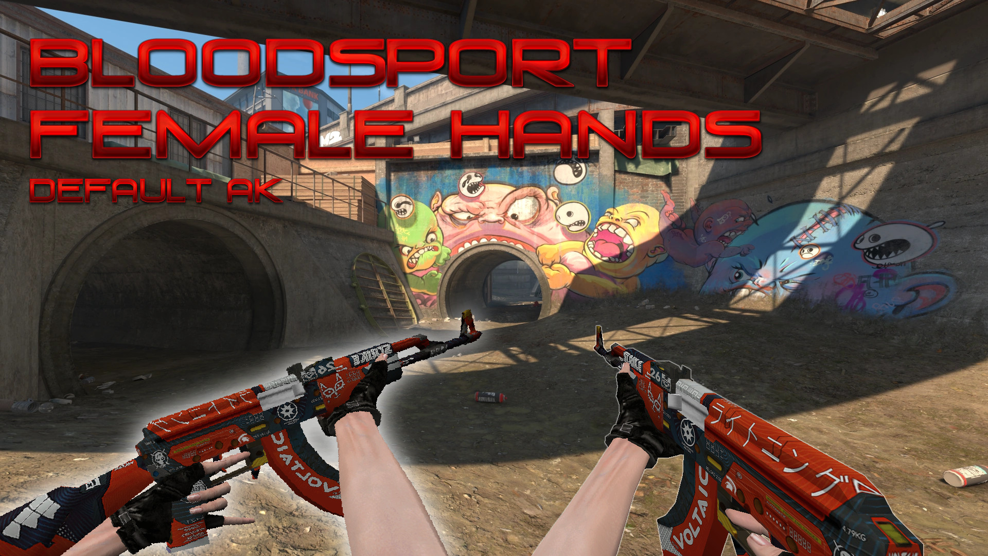 DEFAULT AK-47|Bloodsport Female Hands Mod for Counter-Strike 1.6 | CS1 ...