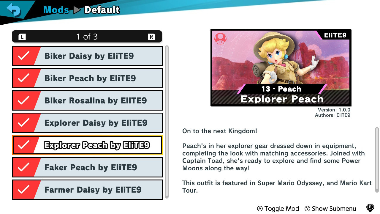 Explorer Peach Mod for Super Smash Bros. Ultimate | SSBU Mods
