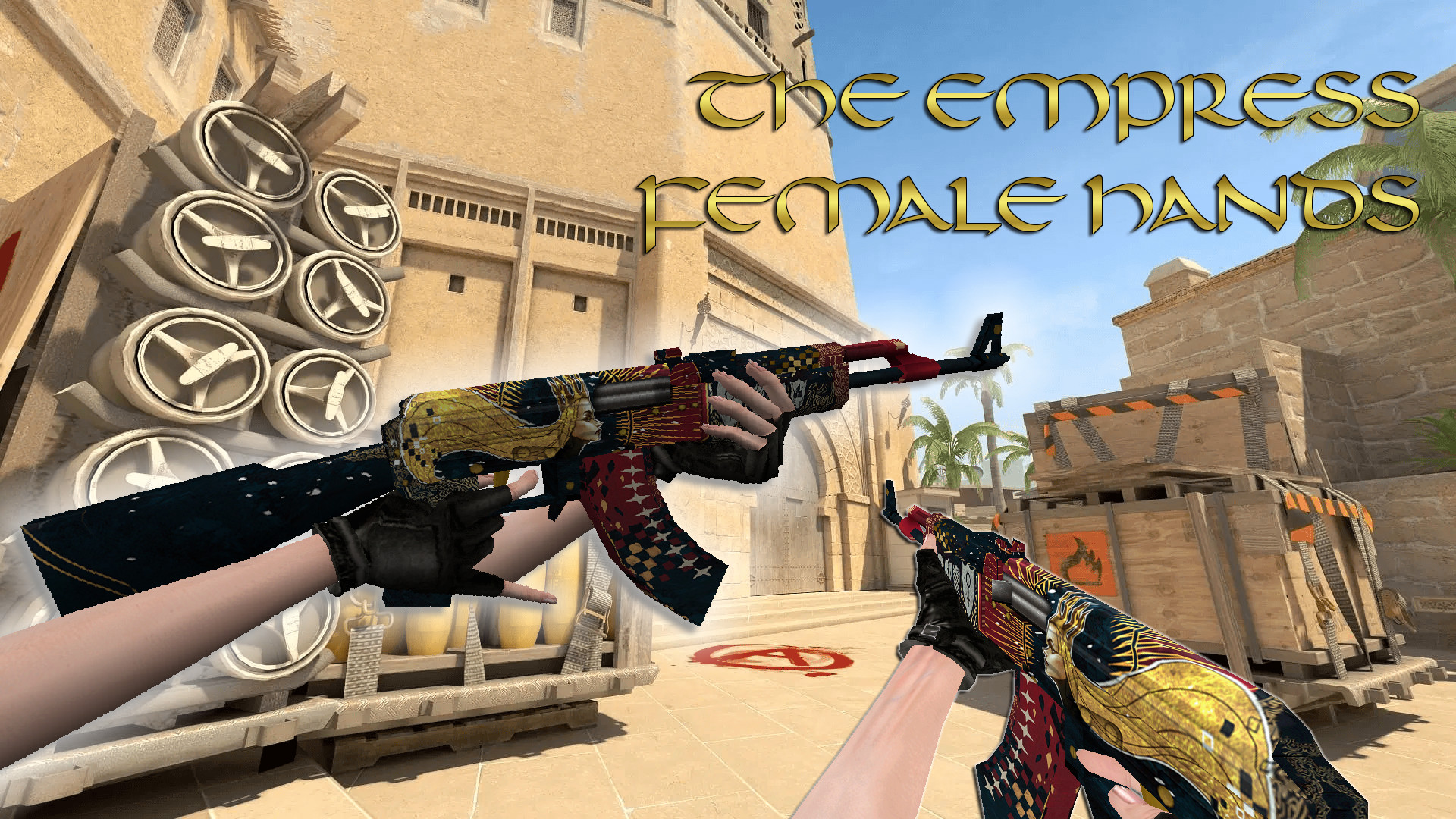 DEFAULT AK-47|The Empress Female Hands Mod for Counter-Strike 1.6 | CS1 ...