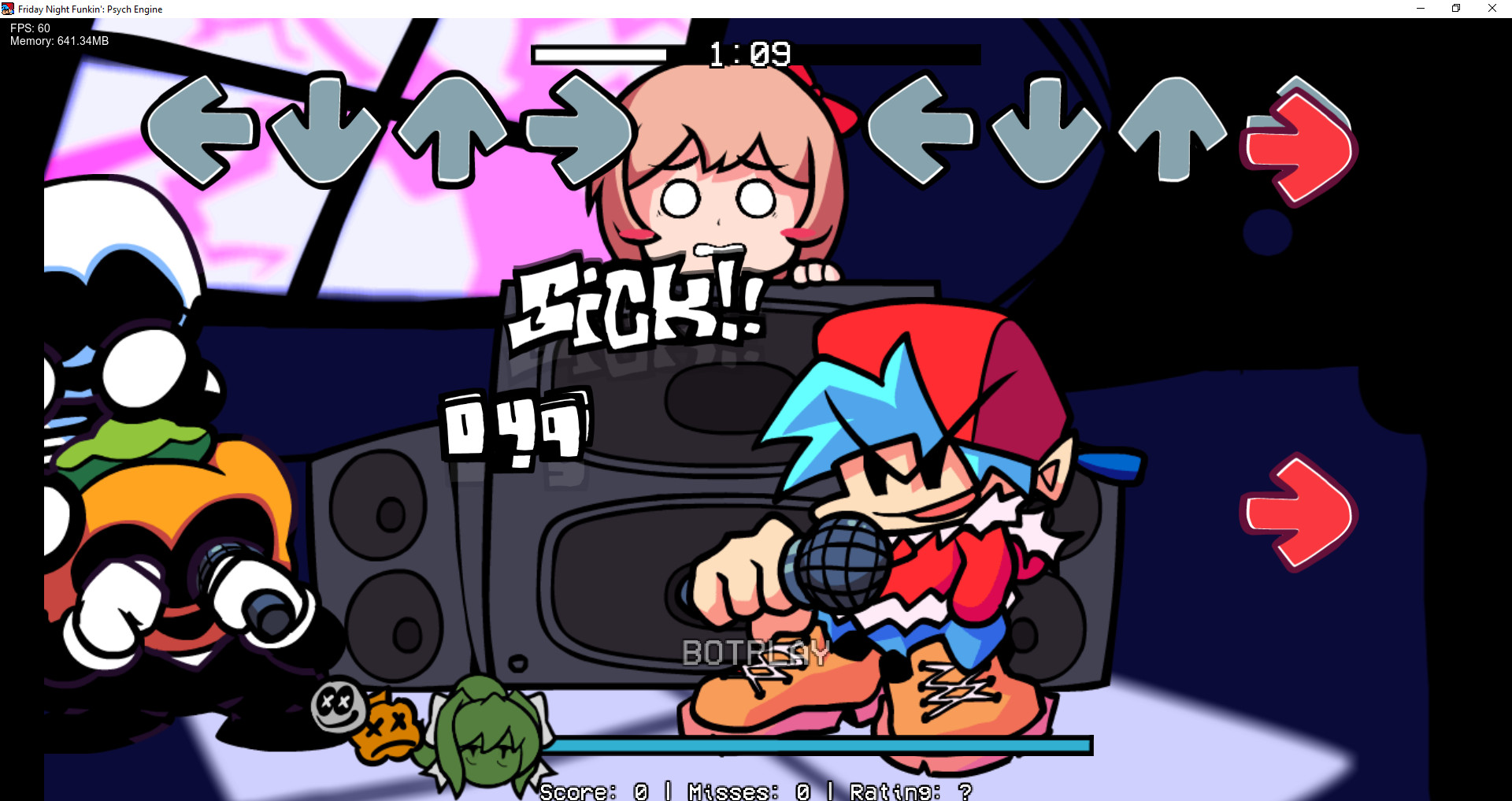 Sayori over GF (Remake) Mod for Friday Night Funkin' | FNF Mods