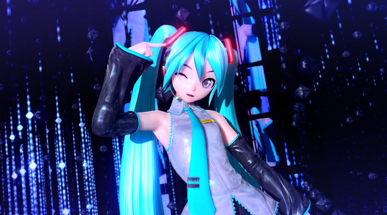 Moving hair clips & Glowing Miku Mod for Hatsune Miku: Project DIVA Mega Mix+ | PDMegaMix+ Mods