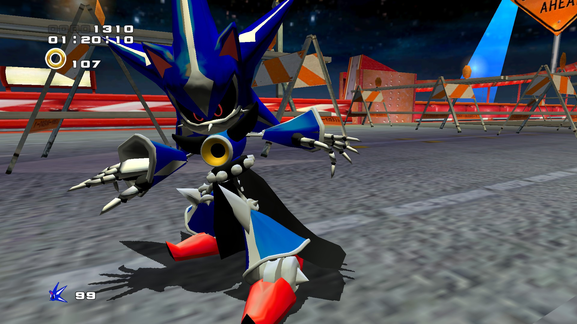 Neo Metal Sonic Herois Sonic Custom Model And Rig Of Neo Metal Sonic