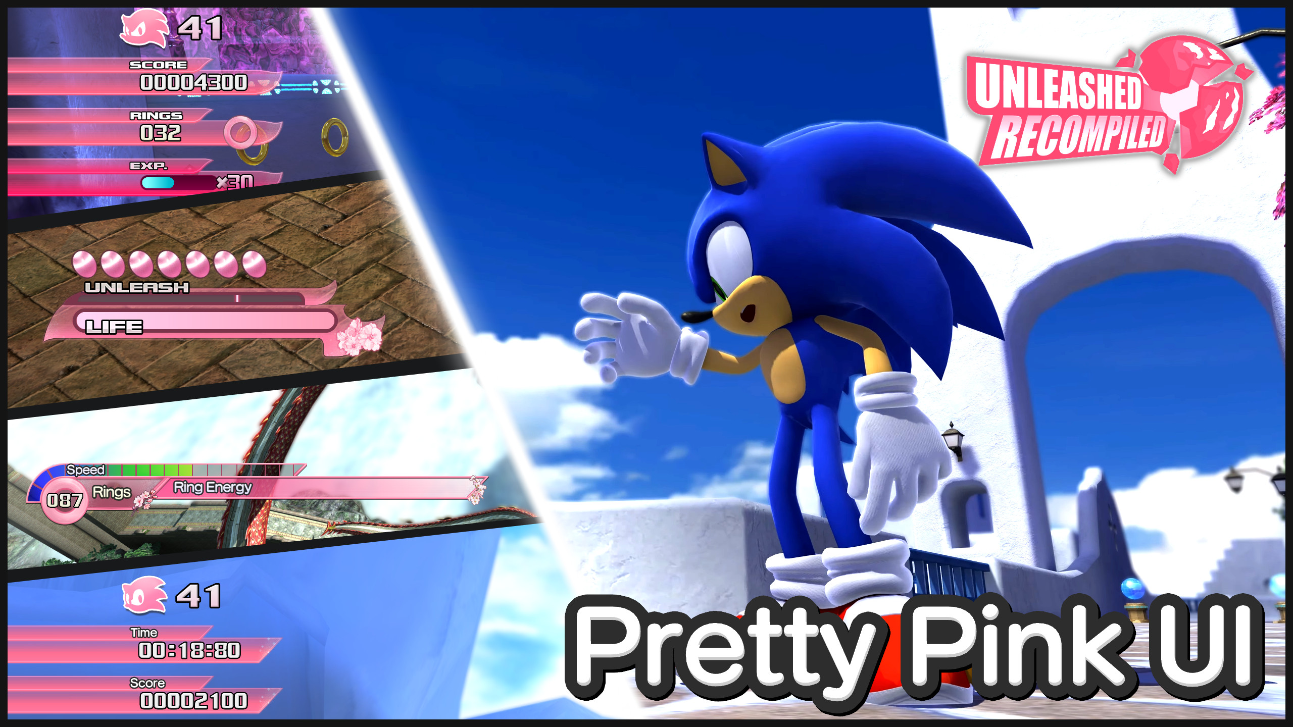 Pretty Pink HUD/UI (HD) Mod for Unleashed Recompiled | UR Mods