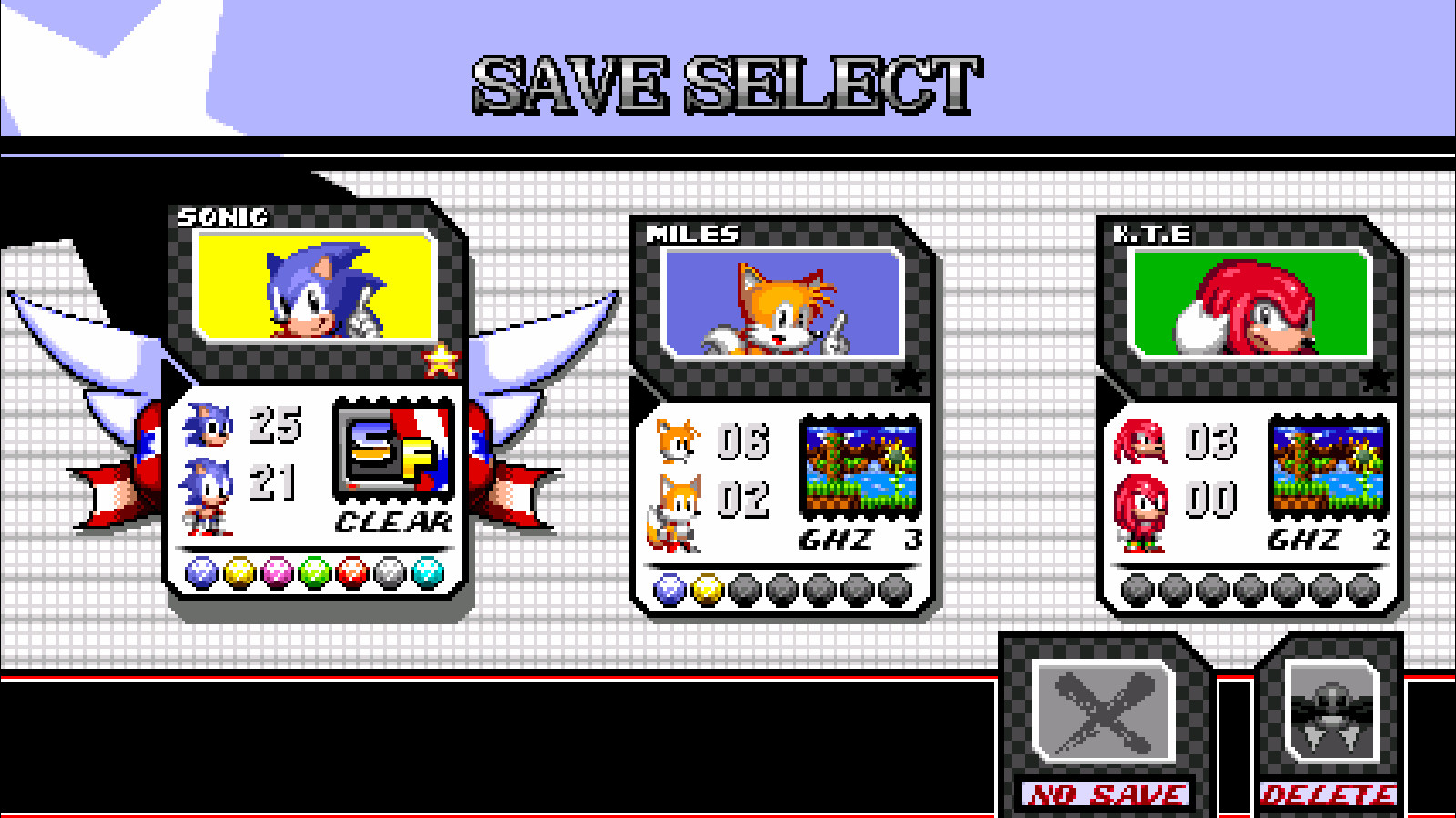 Flat HUD + Original Objects Mod for Sonic the Hedgehog Forever | S1F Mods