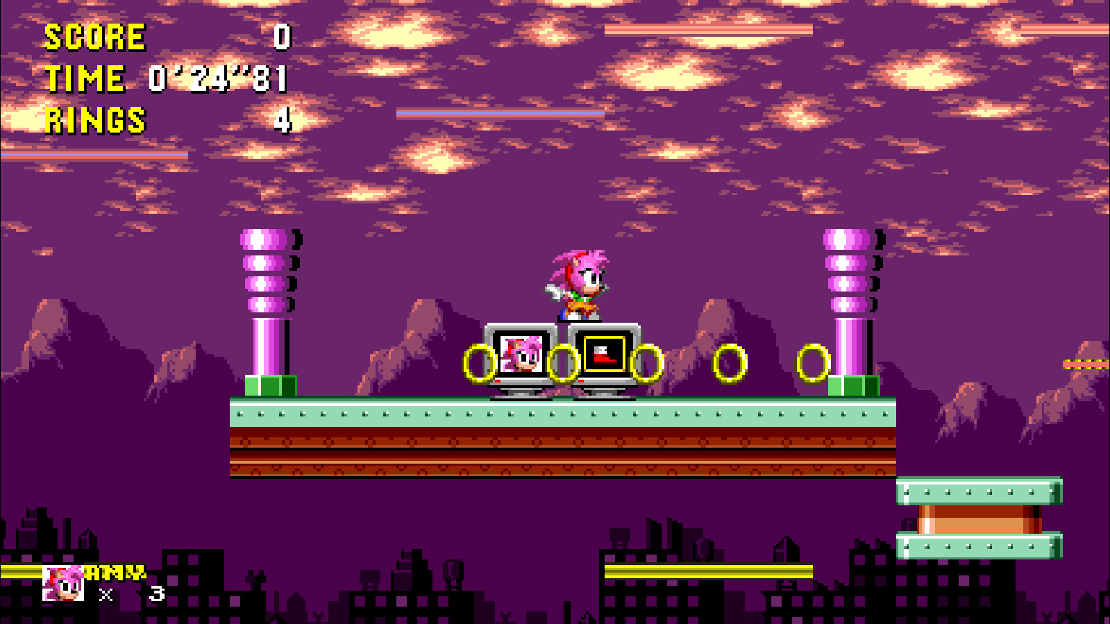 Flat HUD + Original Objects Mod for Sonic the Hedgehog Forever | S1F Mods