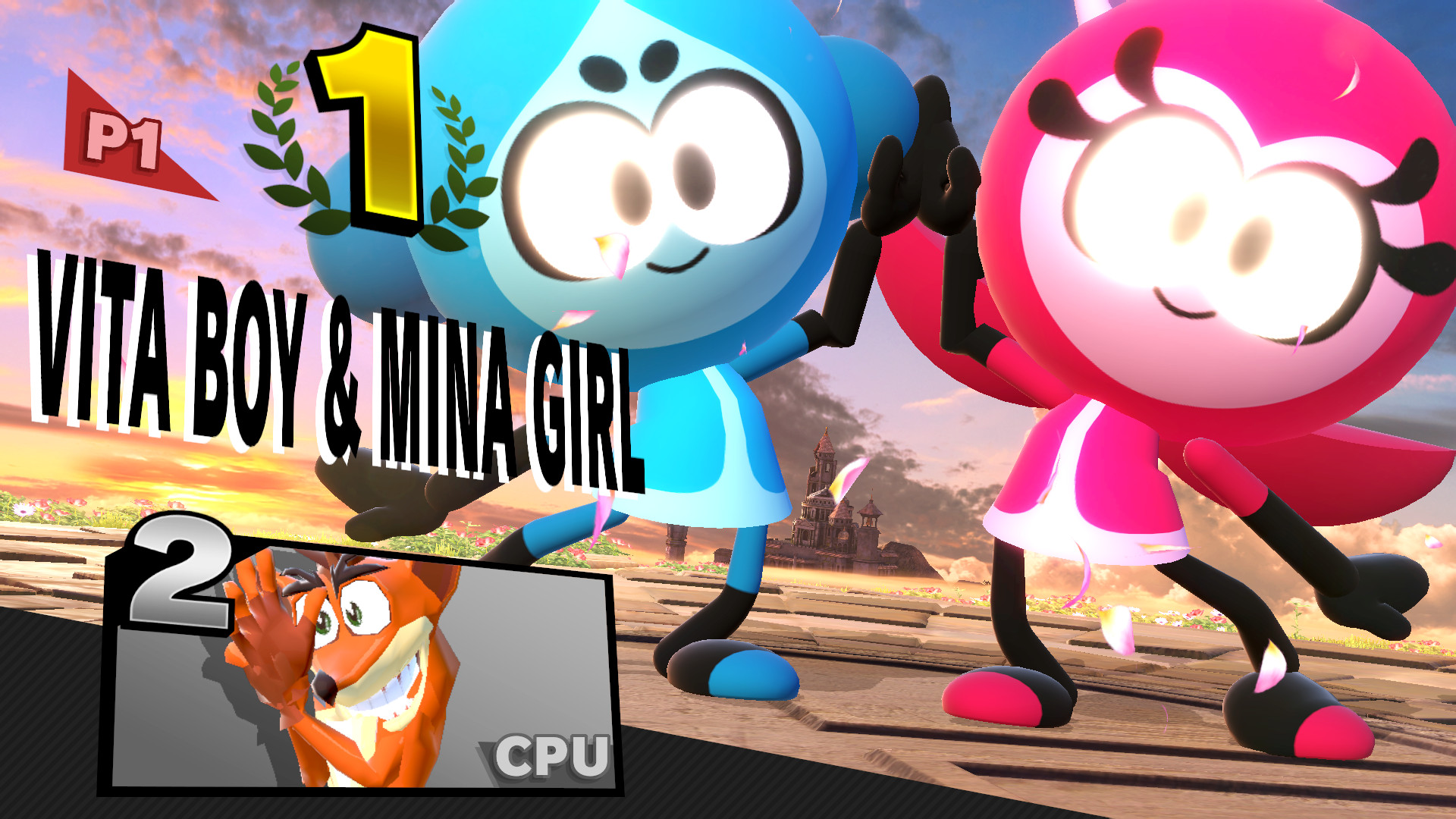 Vita Boy & Mina Girl over Ice Climbers (Request) Mod for Super Smash ...