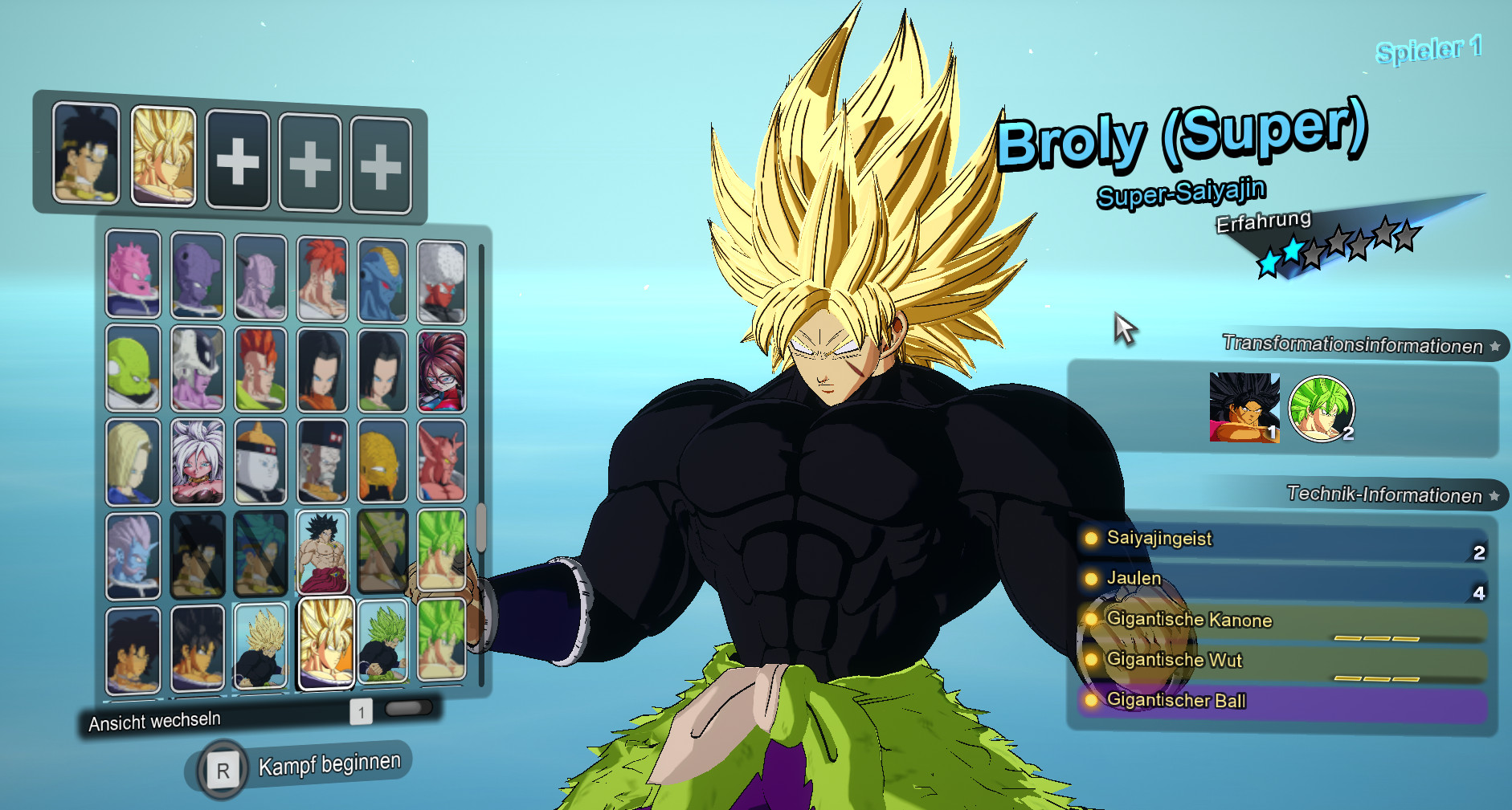 Ssj and Lssj broly, movie hair model Mod for Dragon Ball: Sparking ...