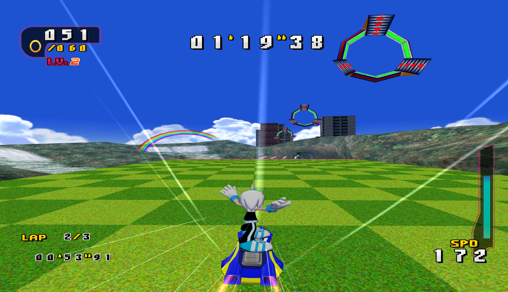 Sonic Advance - Inspired HUD Mod for Sonic Riders (GameCube) | SR-GC Mods