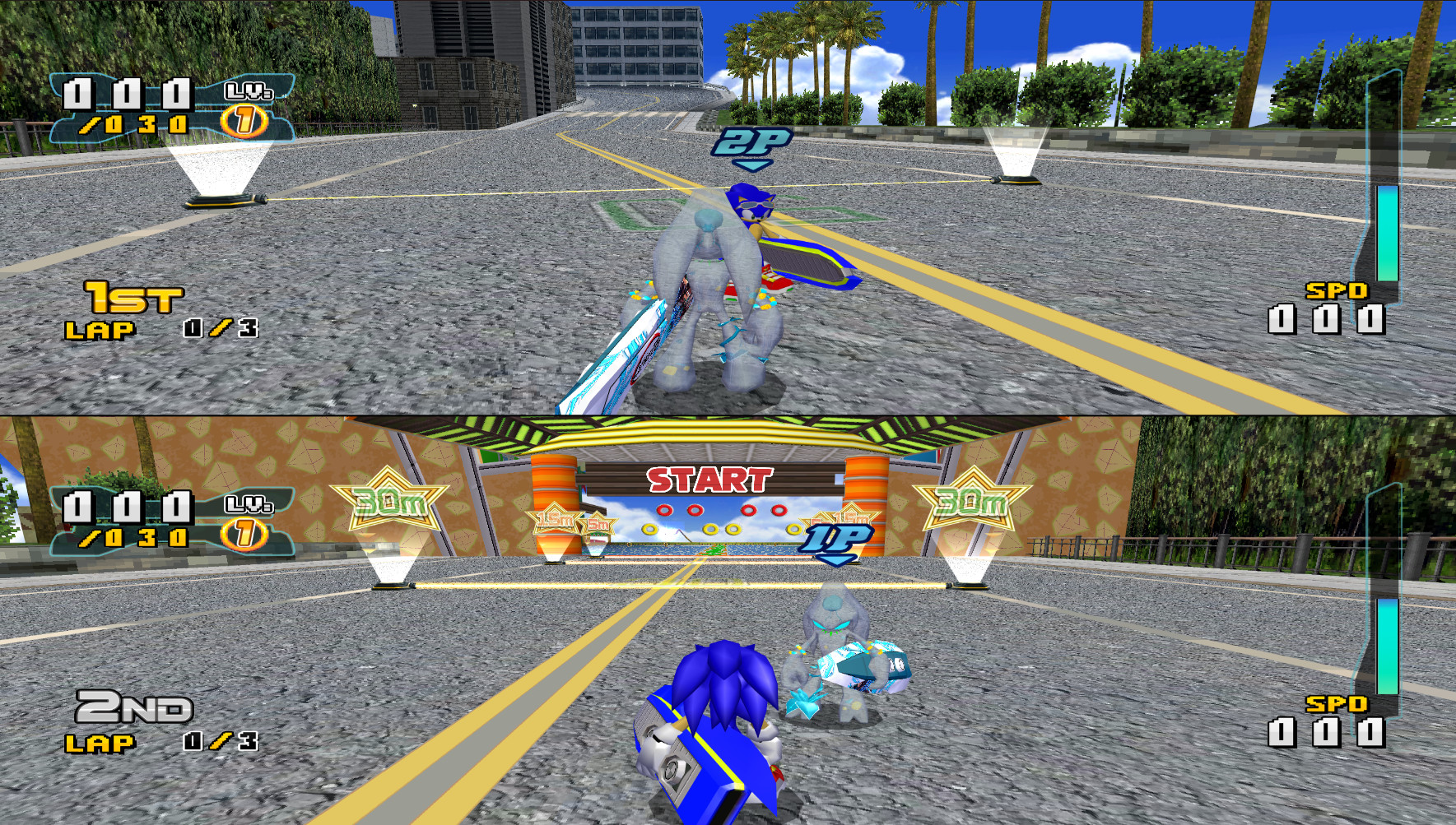 Sonic Advance - Inspired HUD Mod for Sonic Riders (GameCube) | SR-GC Mods