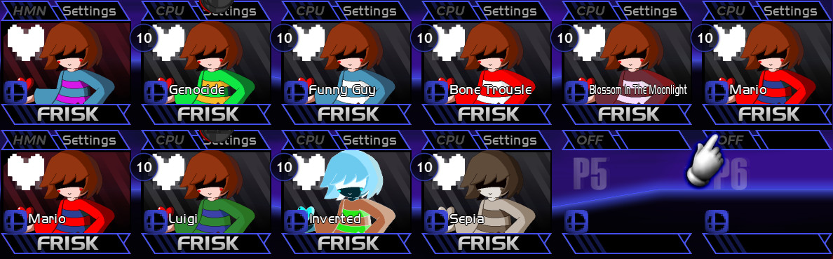 Undertale GFX Pack #01 (CMC+ V8) Mod for Super Smash Bros. Crusade ...