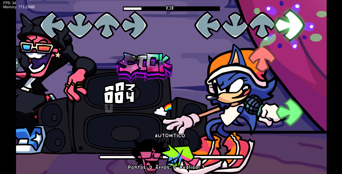 Playable Arrow Funk Sonic (FanMade) + FLA Mod for Friday Night Funkin ...