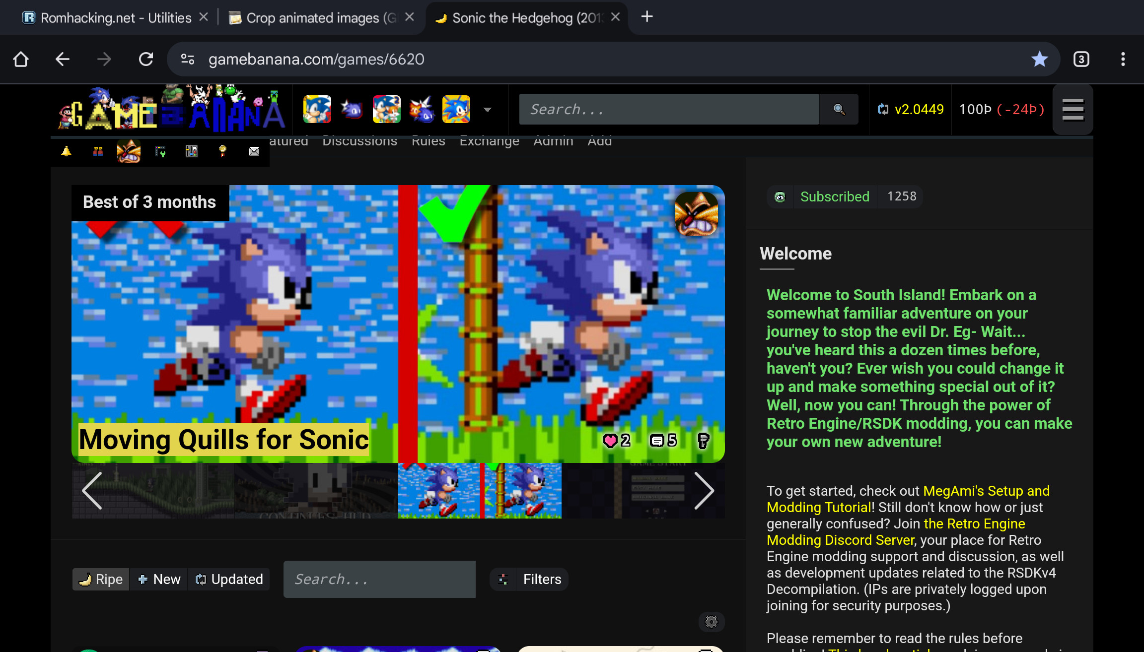 Moving Quills for Sonic Mod for Sonic the Hedgehog (2013) | S1 2013 Mods