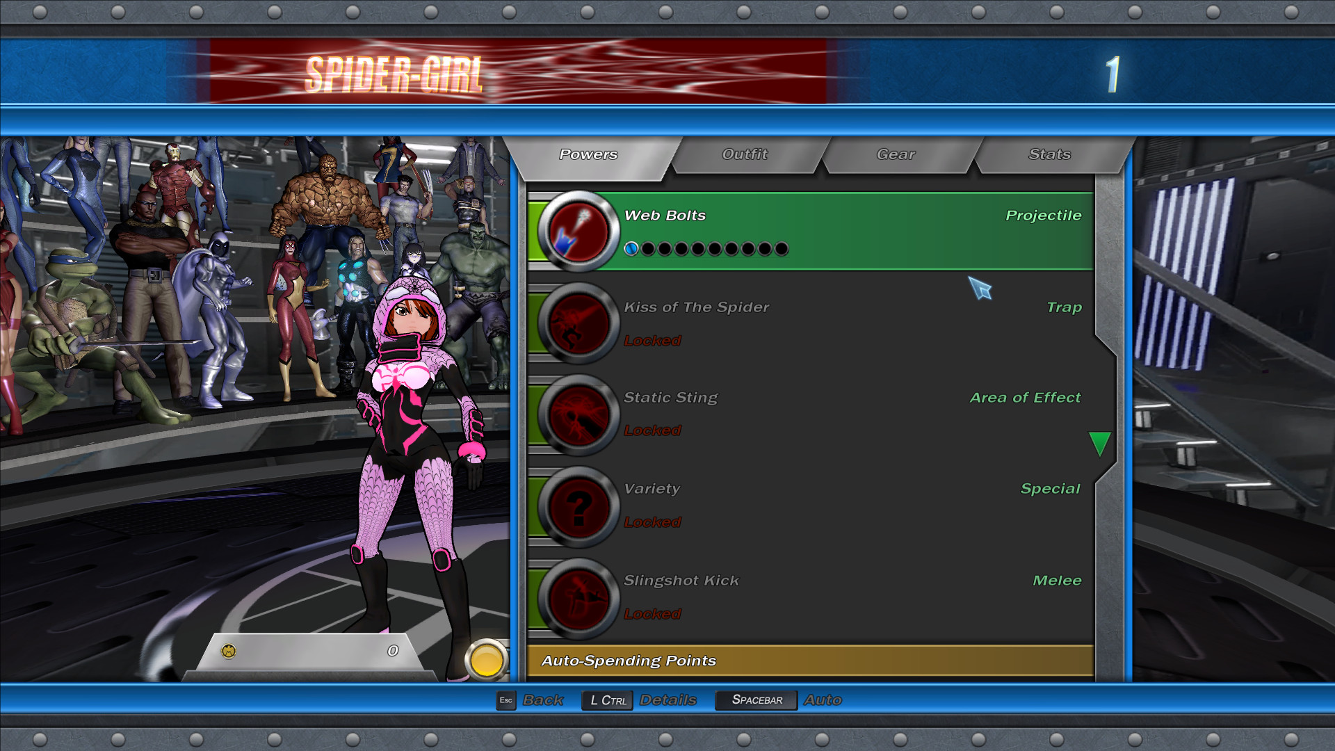 Sakura Spider Mod for Marvel: Ultimate Alliance | MUA Mods