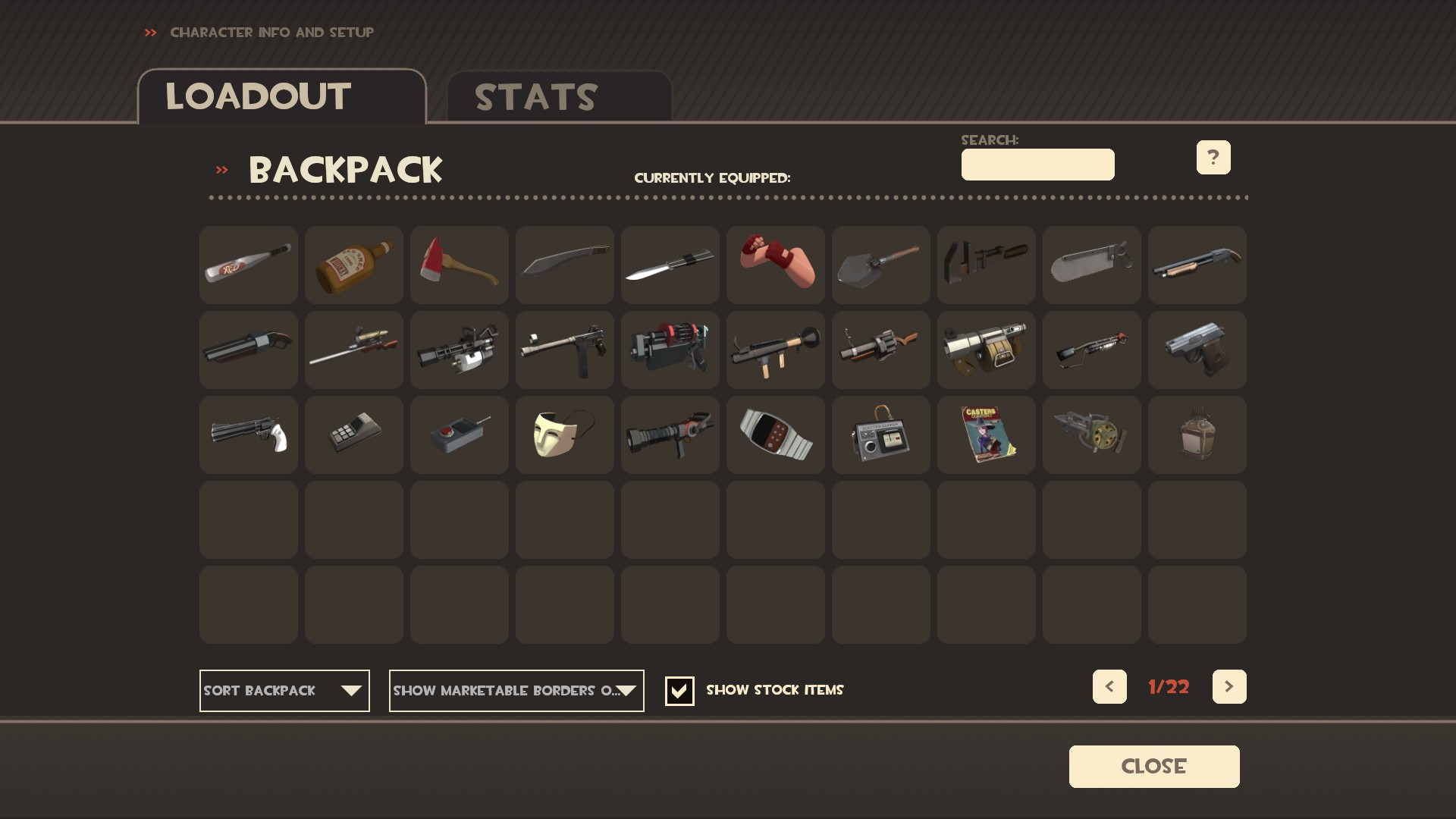 2009 Backpack menu modernized Mod for Team Fortress 2 | TF2 Mods