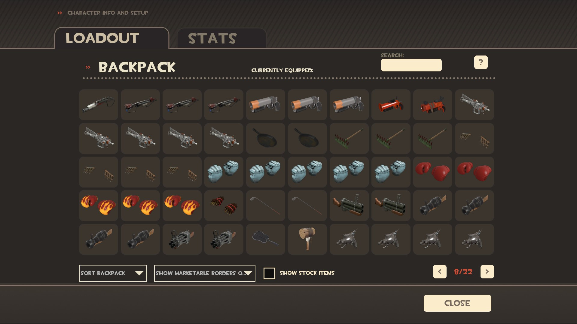 2009 Backpack menu modernized Mod for Team Fortress 2 | TF2 Mods