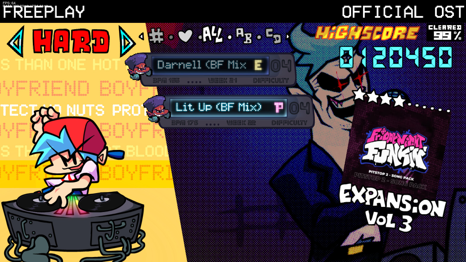 Lit Up (BF Mix) FANMADE EXTENSION/CHART Mod for Friday Night Funkin ...