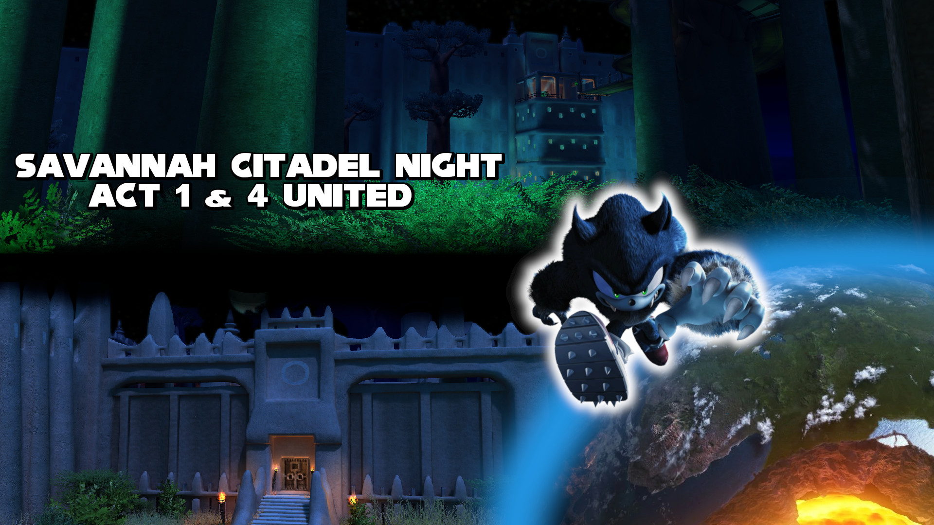 Savannah Citadel Night Act 1 & 4 United (X360) Mod for Sonic Unleashed ...