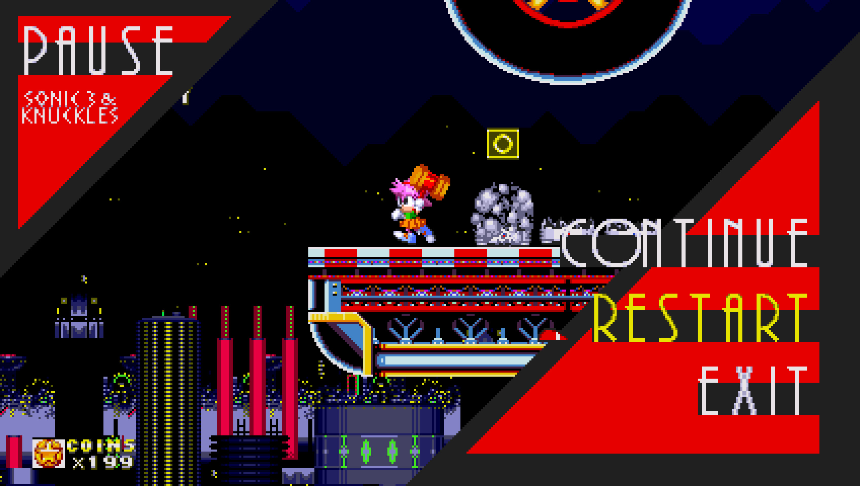 Sonic 3&K styled pause menu for RSDKv5U-Origins Mod for Sonic Origins ...