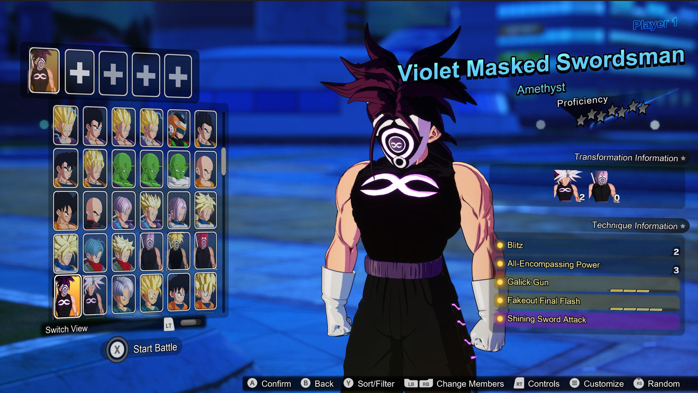 Lenon's Violet Masked Swordsman Mod for Dragon Ball: Sparking! ZERO ...