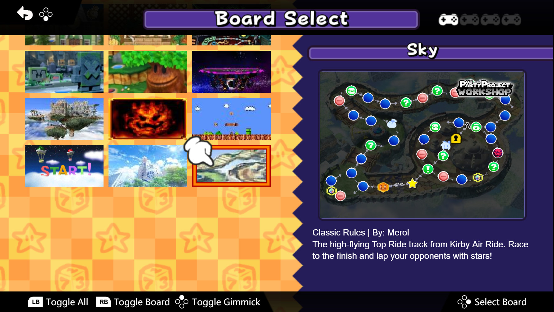 Sky (Top Ride) Mod for Party Project | PProject Mods