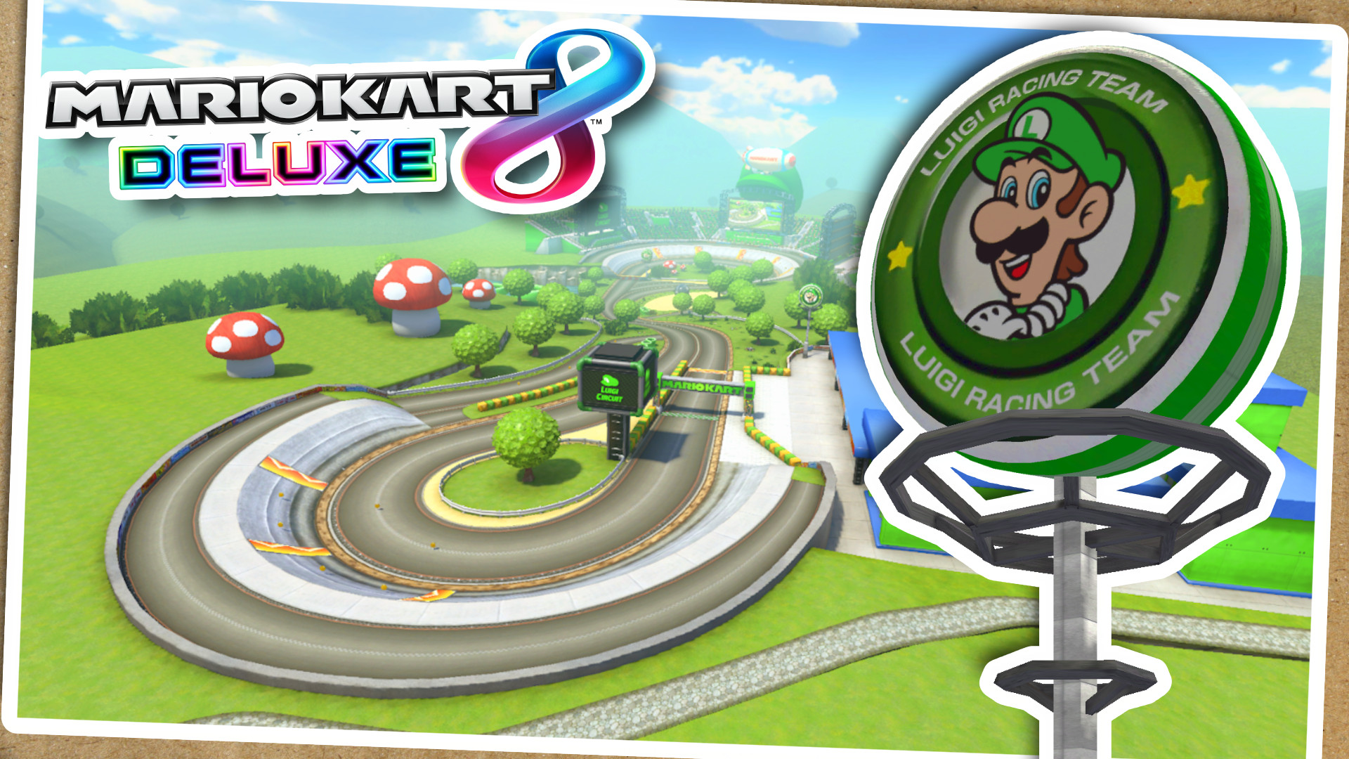 GCN Luigi Circuit Mod for Mario Kart 8 Deluxe | MK8D Mods