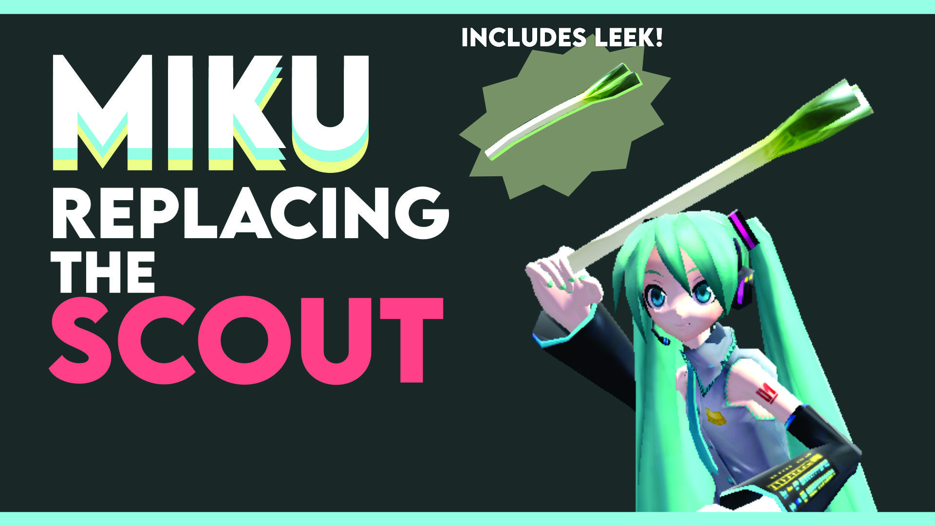 Miku as Scout! Mod for Team Fortress 2 | TF2 Mods