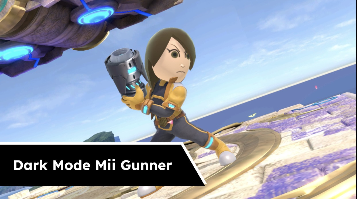 Dark Mode Mii Gunner Mod for Super Smash Bros. Ultimate | SSBU Mods