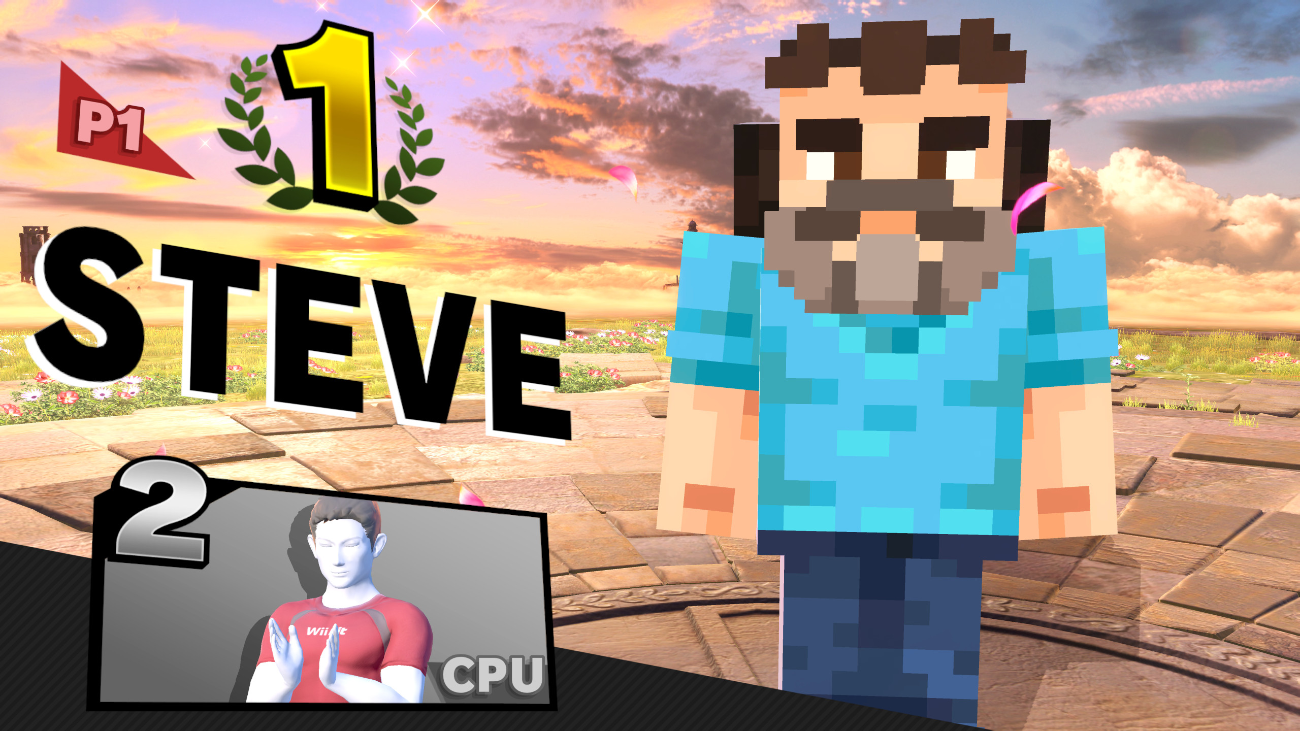 steve over steve Mod for Super Smash Bros. Ultimate | SSBU Mods