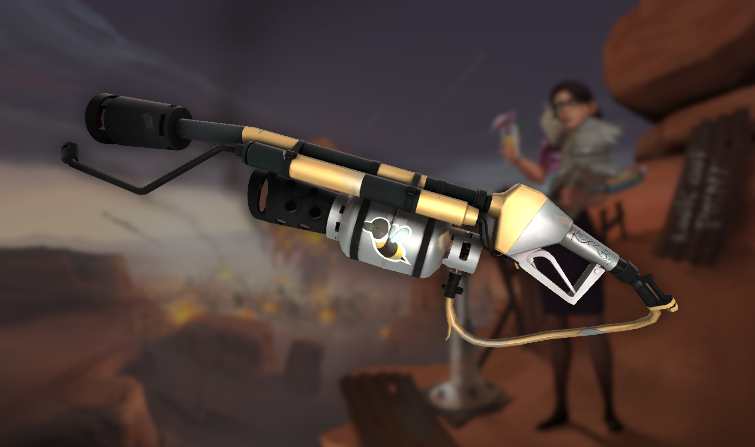 "Killer Bee" Flame Thrower Mod for Team Fortress 2 | TF2 Mods