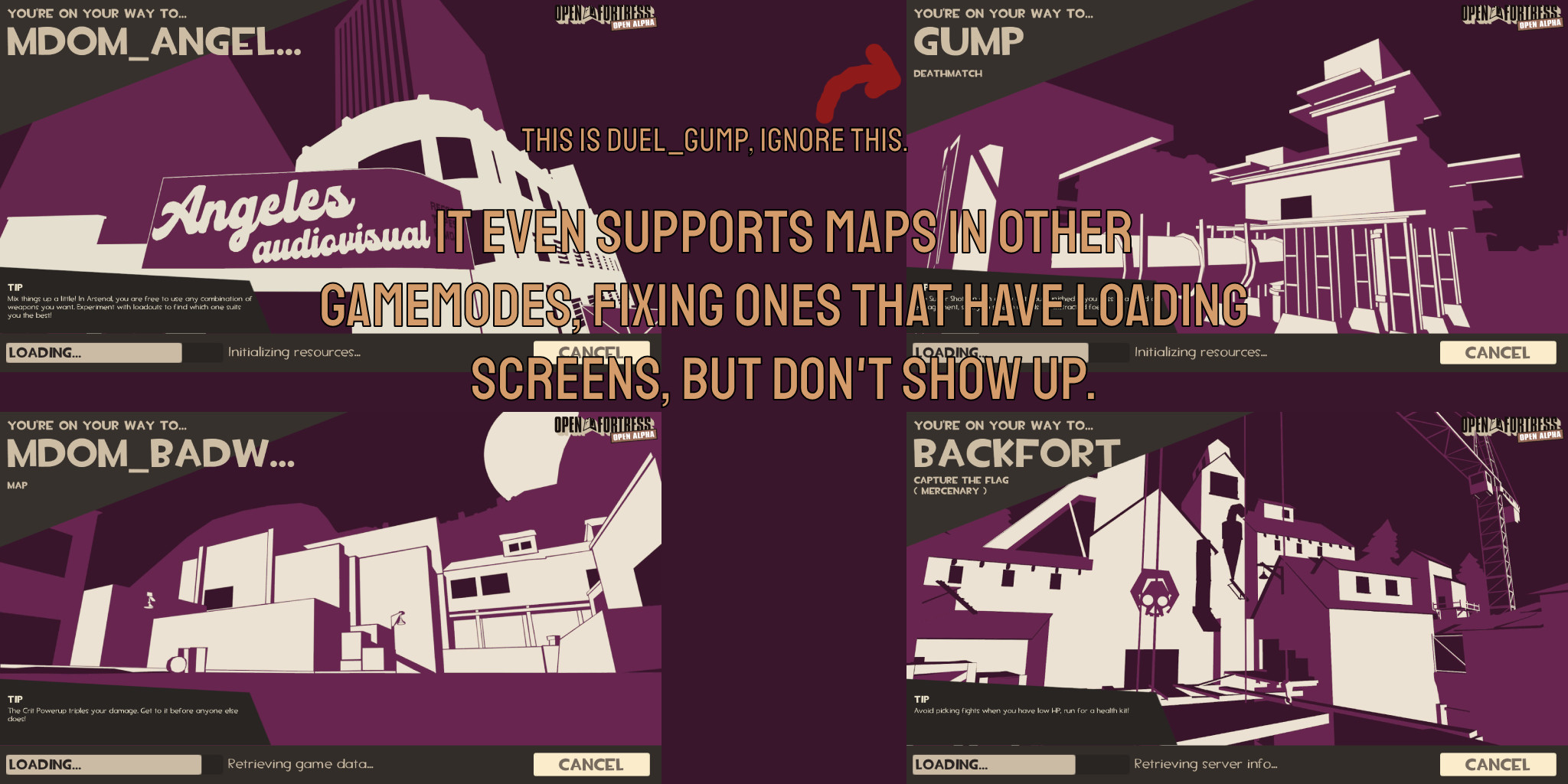 Loading Screen Expansion Pack Mod for Open Fortress | OF Mods
