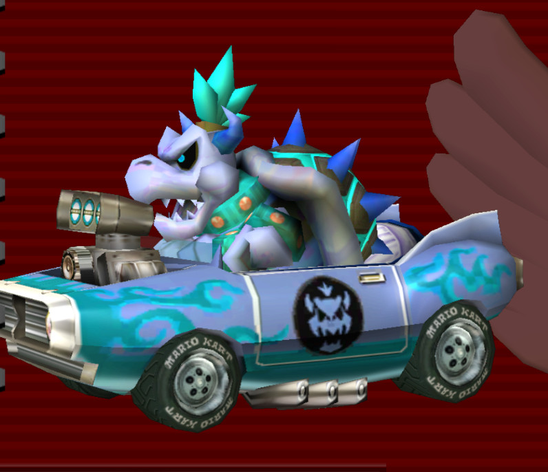 Diamond Ice Blue Dry Bowser (Alpha) Mod for Mario Kart Wii | MKWii Mods