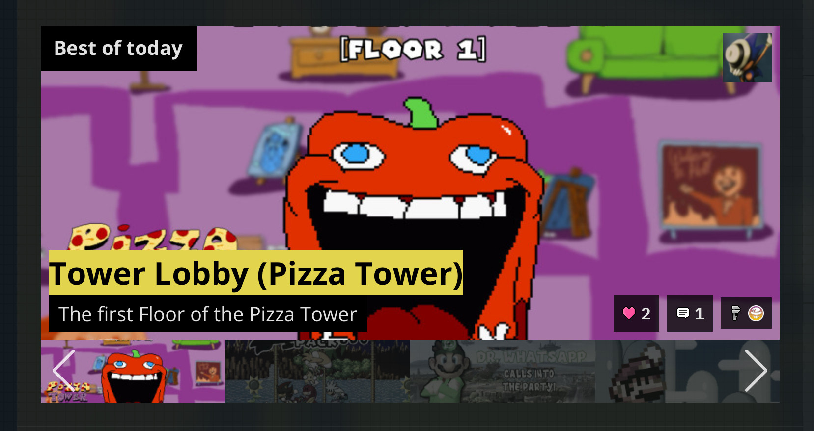 Tower Lobby (Pizza Tower) Mod for Party Project | PProject Mods