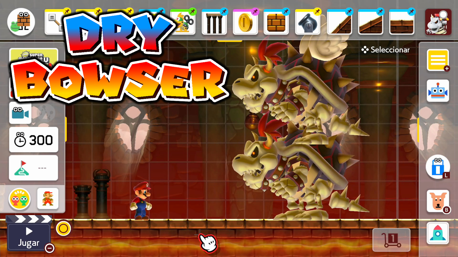 Dry Bowser [NSMBU] Mod for Super Mario Maker 2 | SMM2 Mods