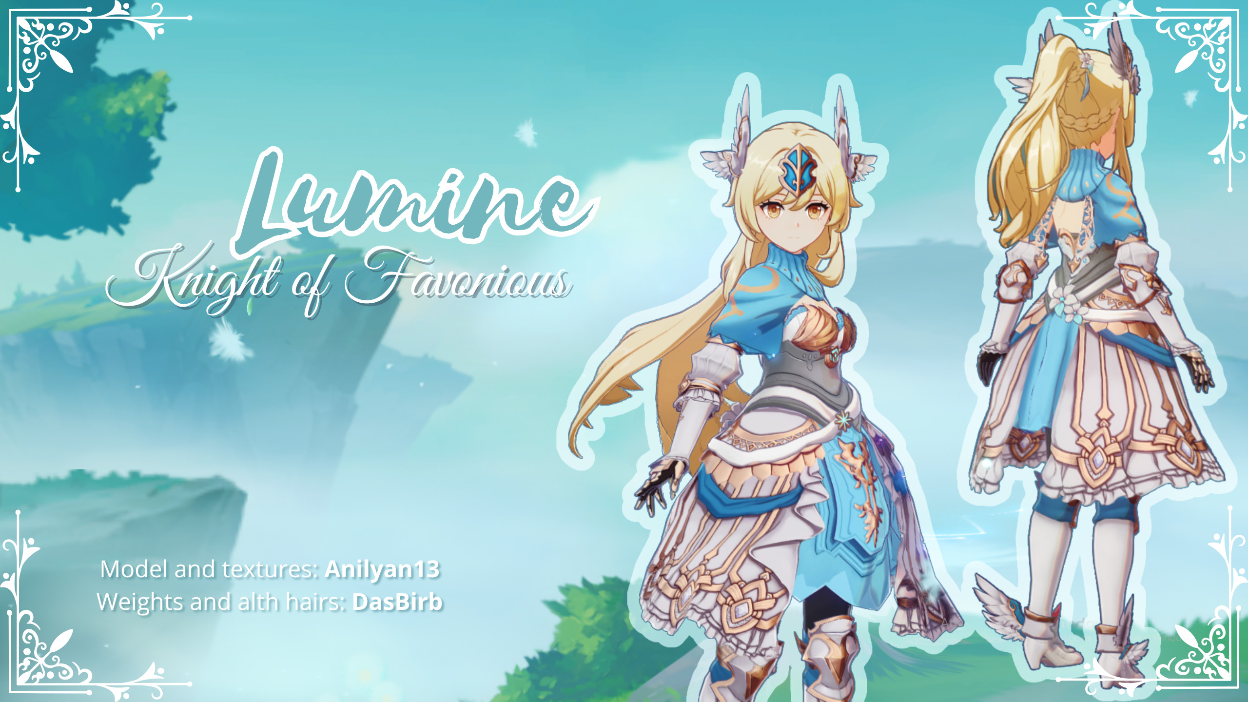 Knight of Favonious Lumine Mod for Genshin Impact | GI Mods