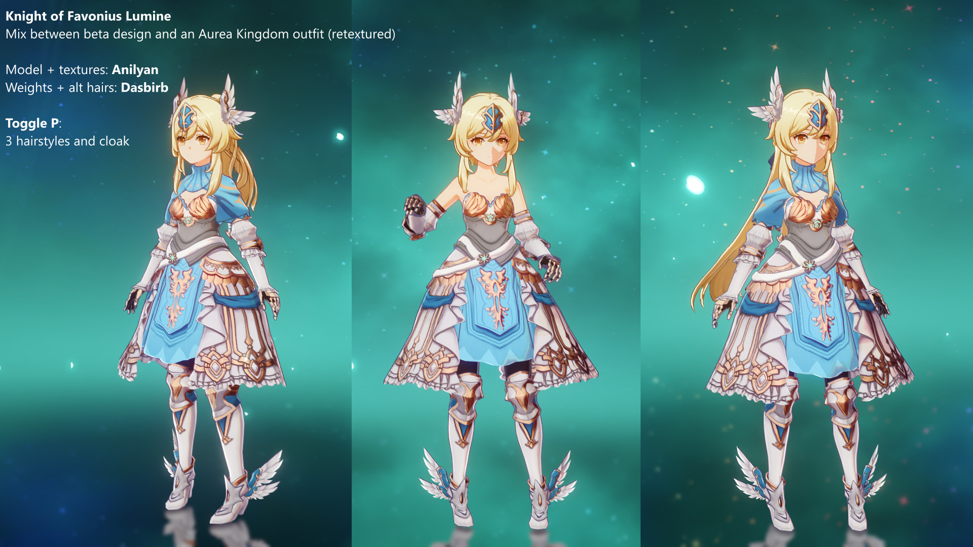 Knight of Favonious Lumine Mod for Genshin Impact | GI Mods
