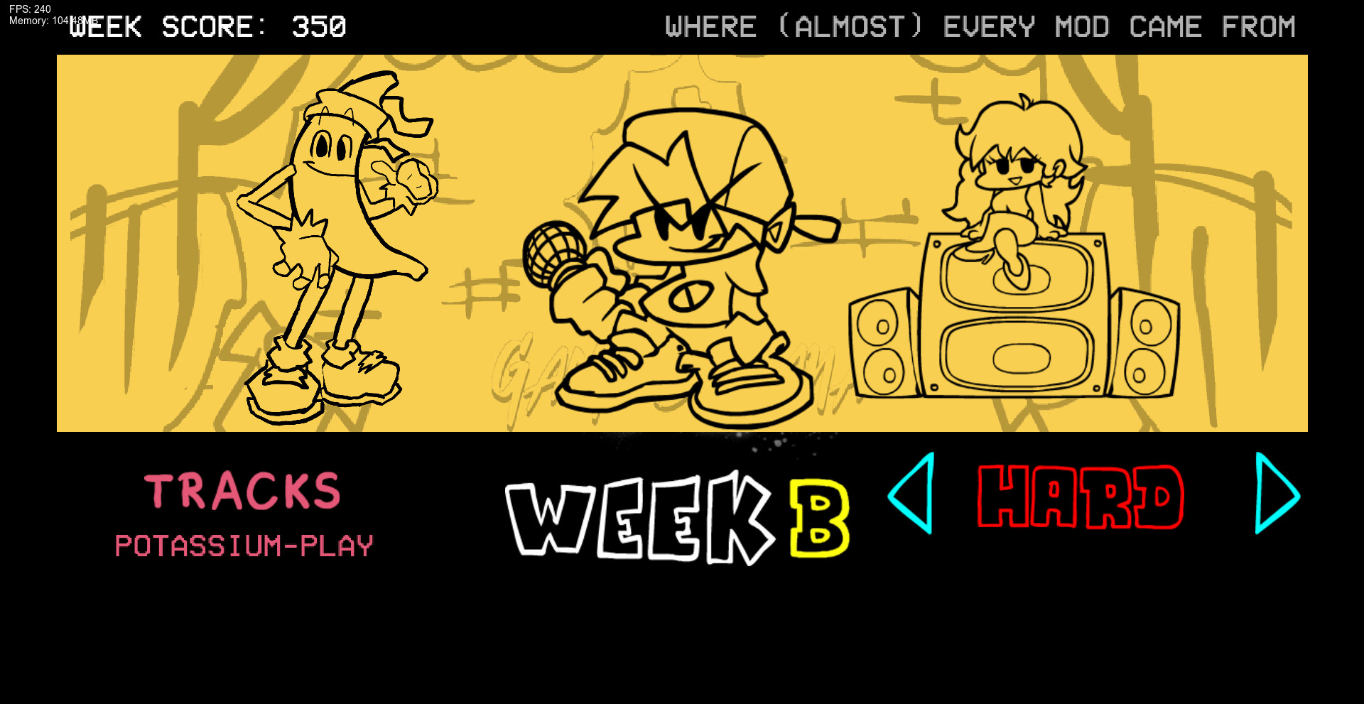 Potassium Play | FNF VS Gamebanana Mod for Friday Night Funkin' | FNF Mods