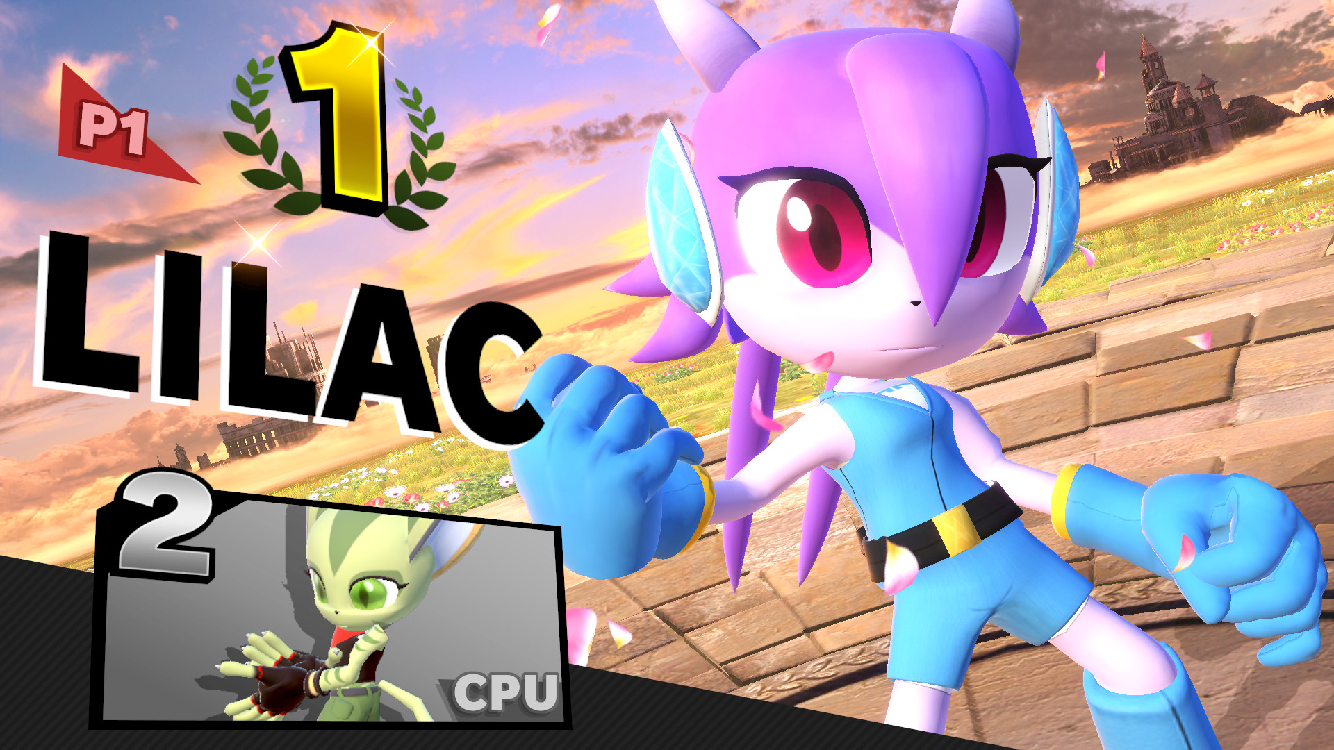 Lilac over Sonic (Request) Mod for Super Smash Bros. Ultimate | SSBU Mods