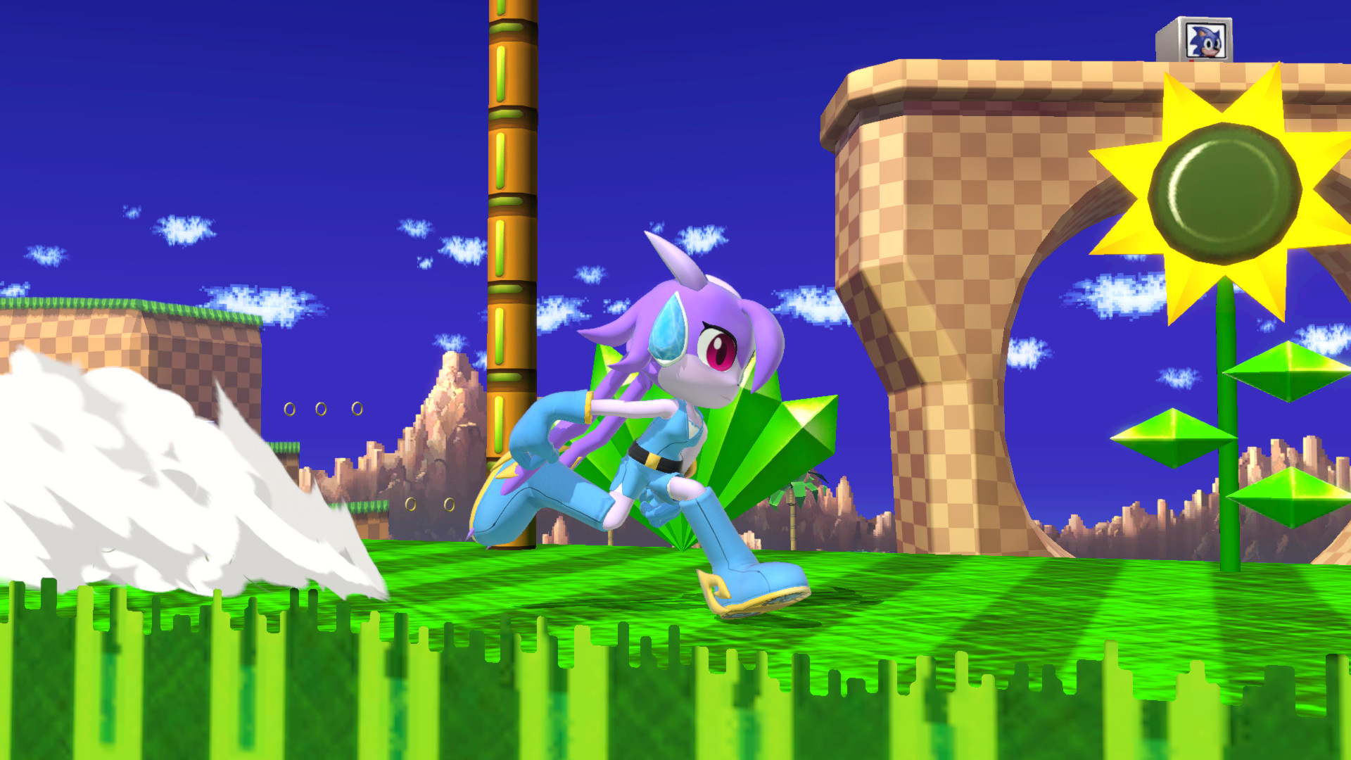 Lilac over Sonic (Request) Mod for Super Smash Bros. Ultimate | SSBU Mods