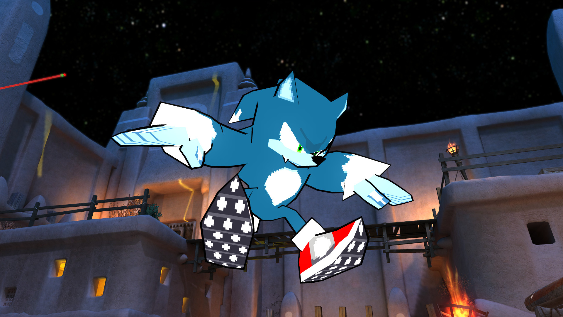 Shark's Werehog Rush Model Mod for Unleashed Recompiled | UR Mods