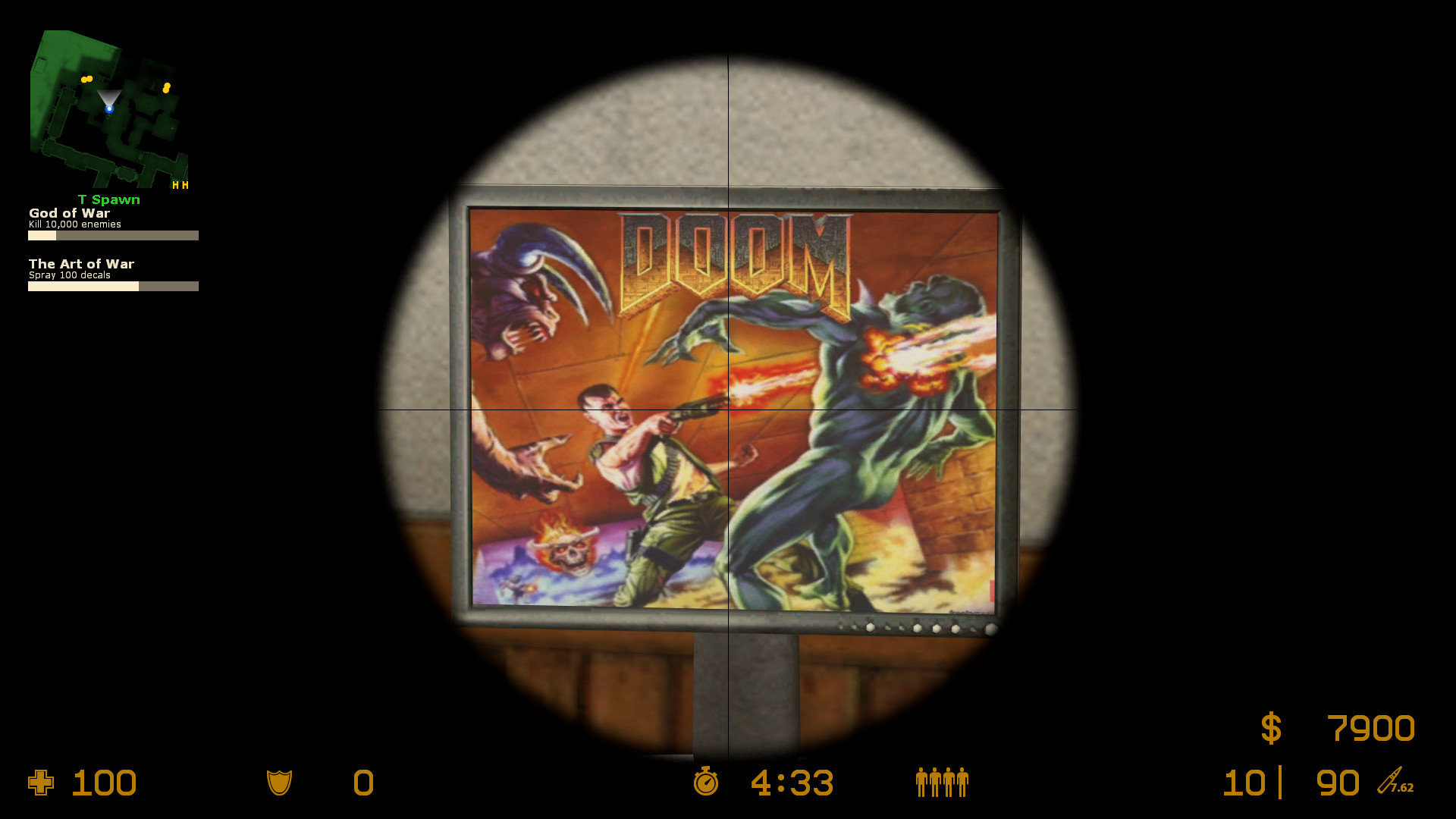 Doom PC Screen Replacement Mod for Counter-Strike: Source | CS:S Mods