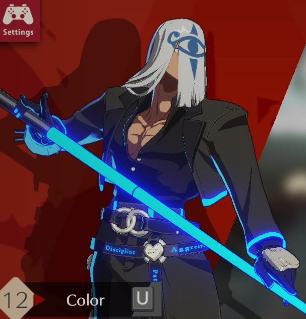 Venon C02 skin pallet to C01~15 Mod for GUILTY GEAR -STRIVE- | GGST Mods