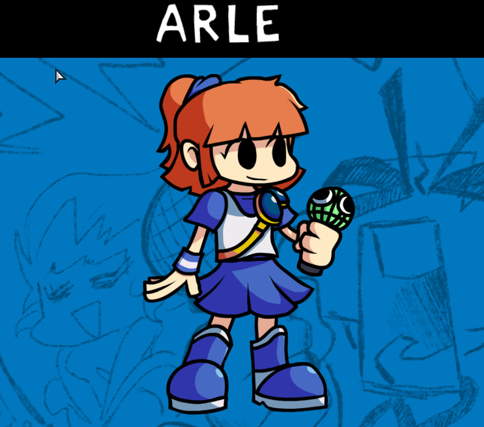 Arle and Doppelganger Arle in Psych Online Mod for Friday Night Funkin ...