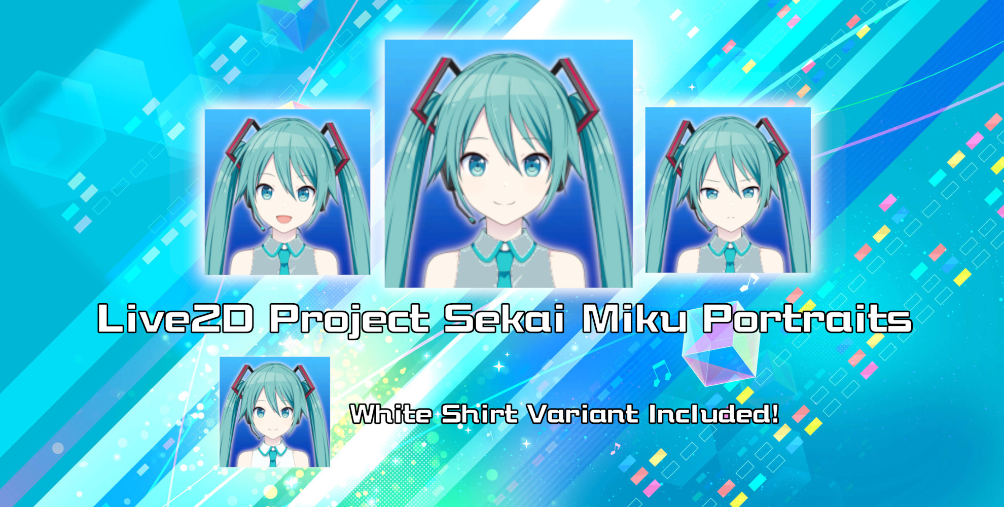 Live2D Project Sekai Miku Portraits Mod for Unleashed Recompiled | UR Mods