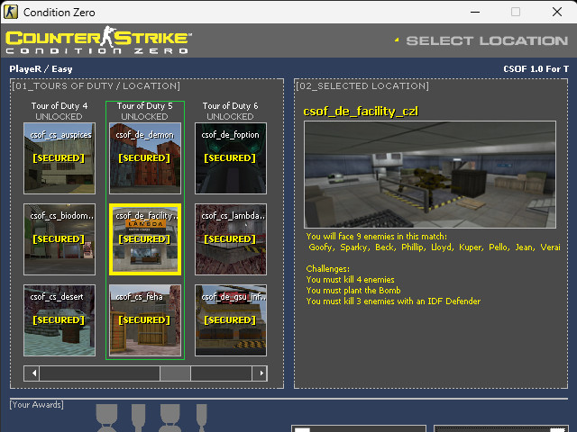 TOD CSOF V1.0 Mod for Counter-Strike: Condition Zero | CS:CZ Mods