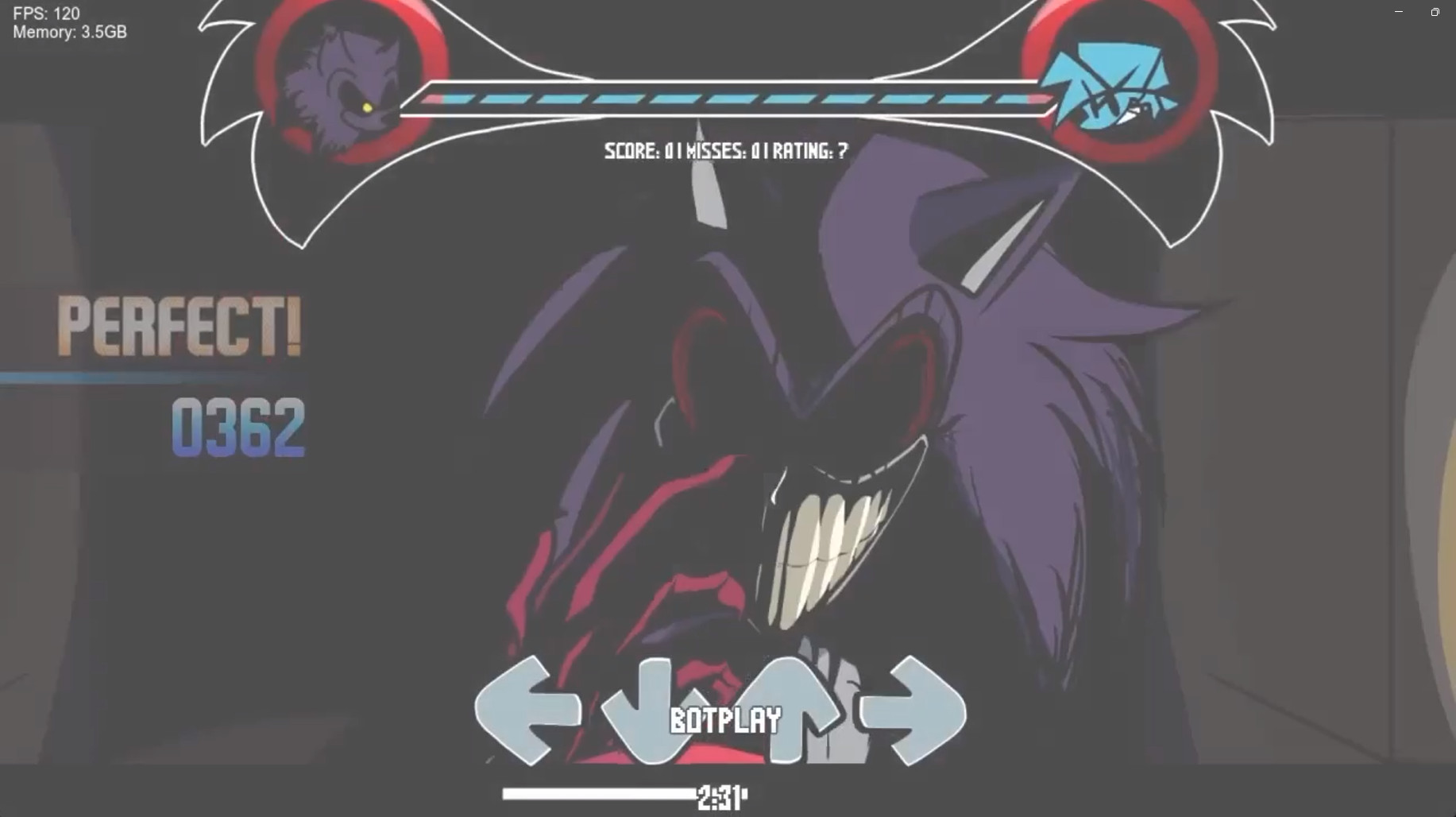 FNF Vs Sonic.EXE Fan Song || Re-Executed Charted Mod for Friday Night ...