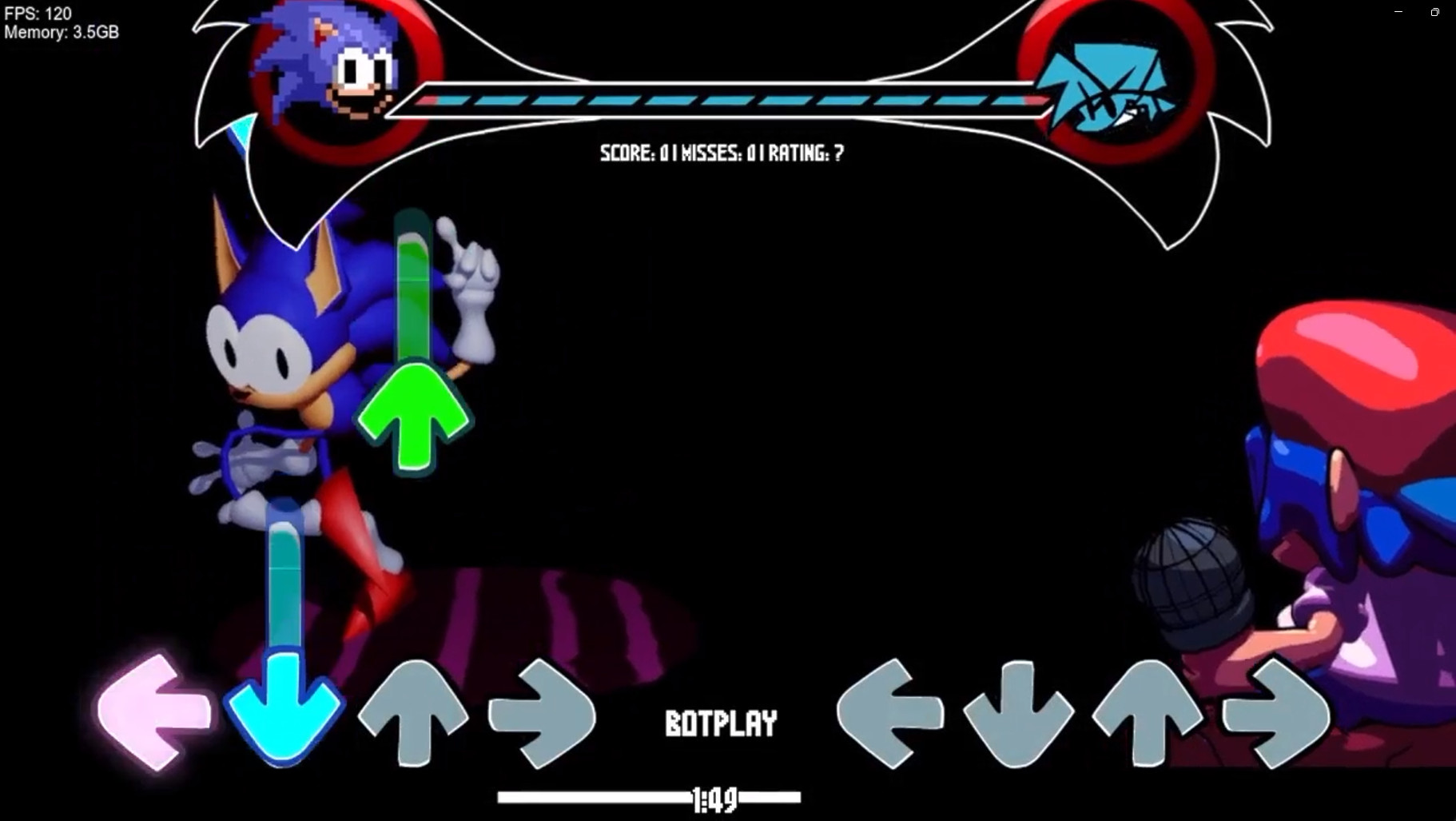 FNF Vs Sonic.EXE Fan Song || Re-Executed Charted Mod for Friday Night ...