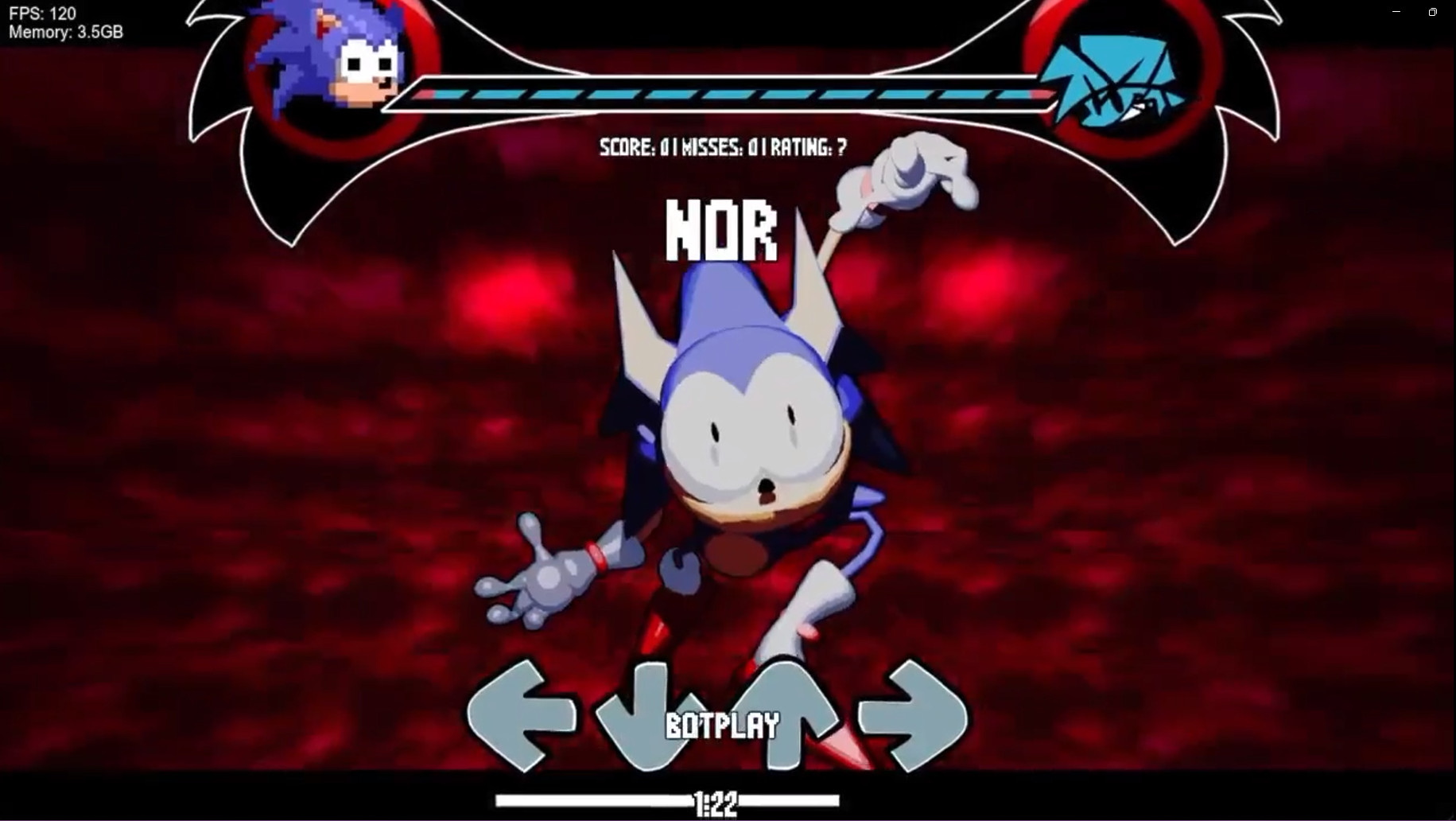 FNF Vs Sonic.EXE Fan Song || Re-Executed Charted Mod for Friday Night ...