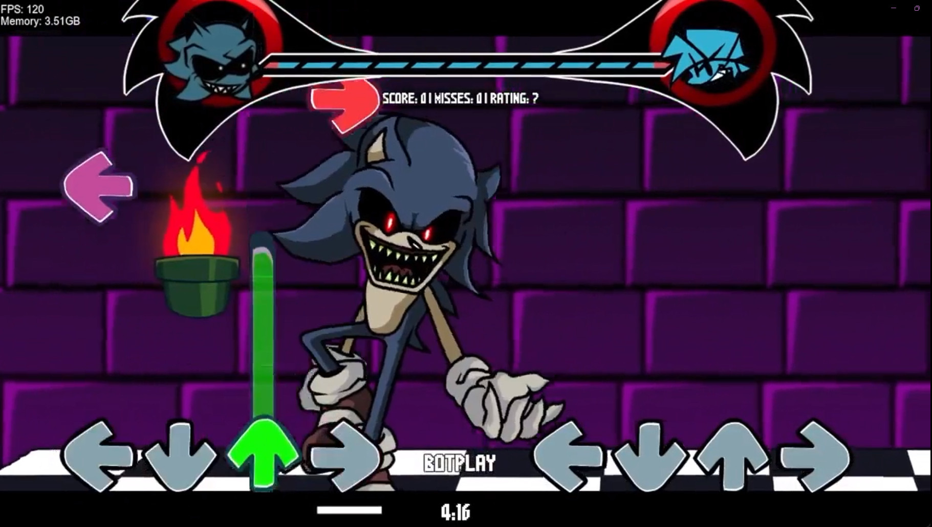 FNF Vs Sonic.EXE Fan Song || Re-Executed Charted Mod for Friday Night ...